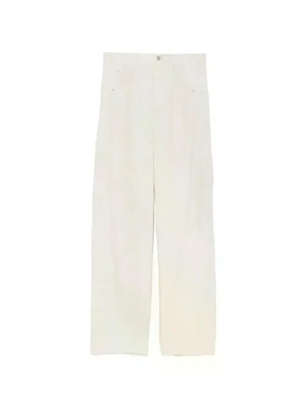 JNBY Wide-leg Linen Trousers - Neutrals
