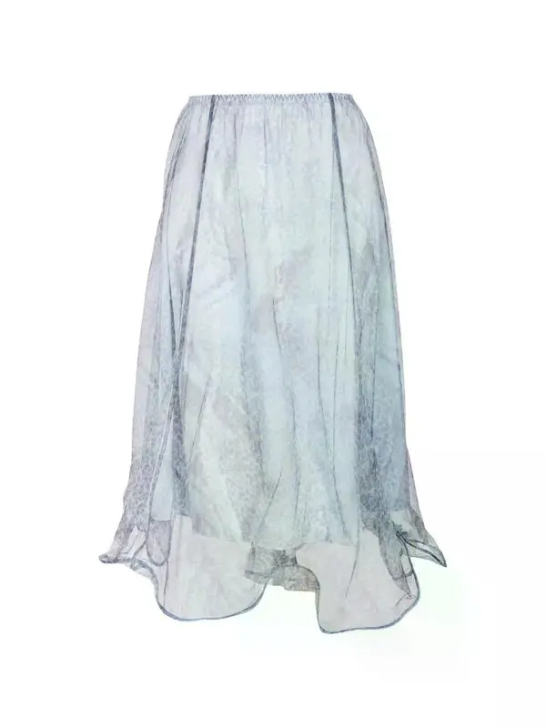JNBY Paisley-print Midi Skirt - Blue