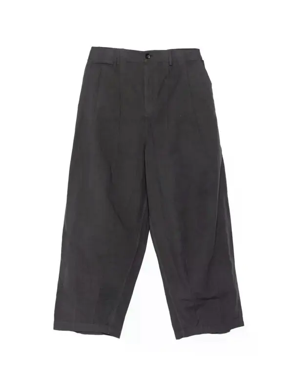 CROQUIS Internal Drawstring Tapered Trousers - Grey