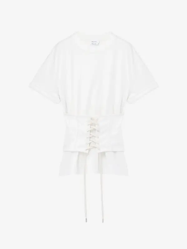 Alexander McQueen Corset T-shirt - Ivory