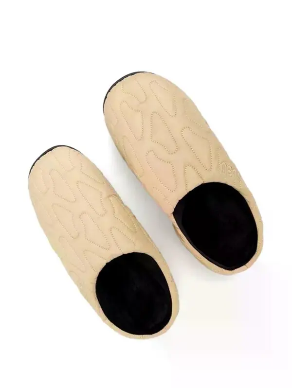 SUBU Outline Quilted Slippers - Neutrals