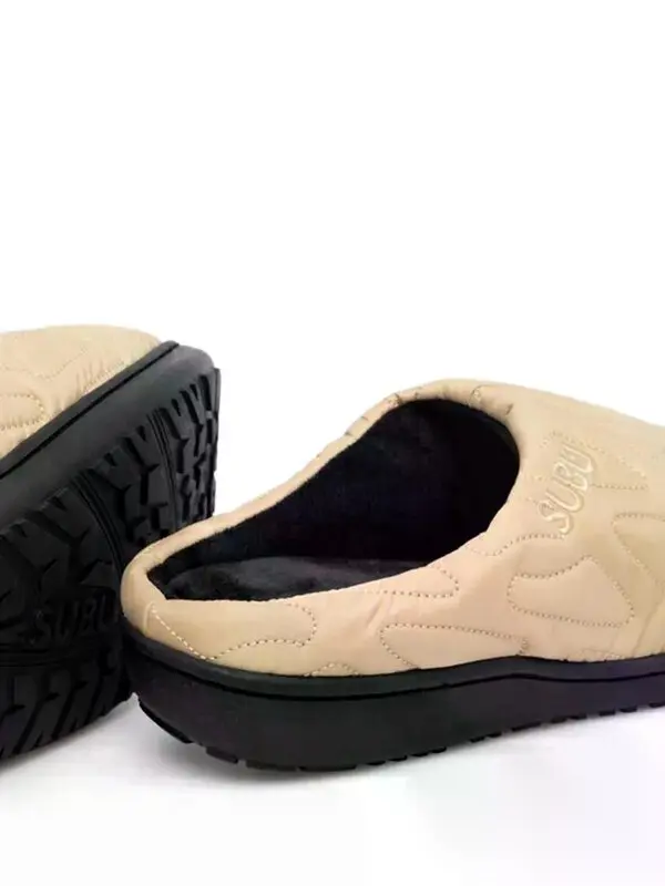 SUBU Outline Quilted Slippers - Neutrals