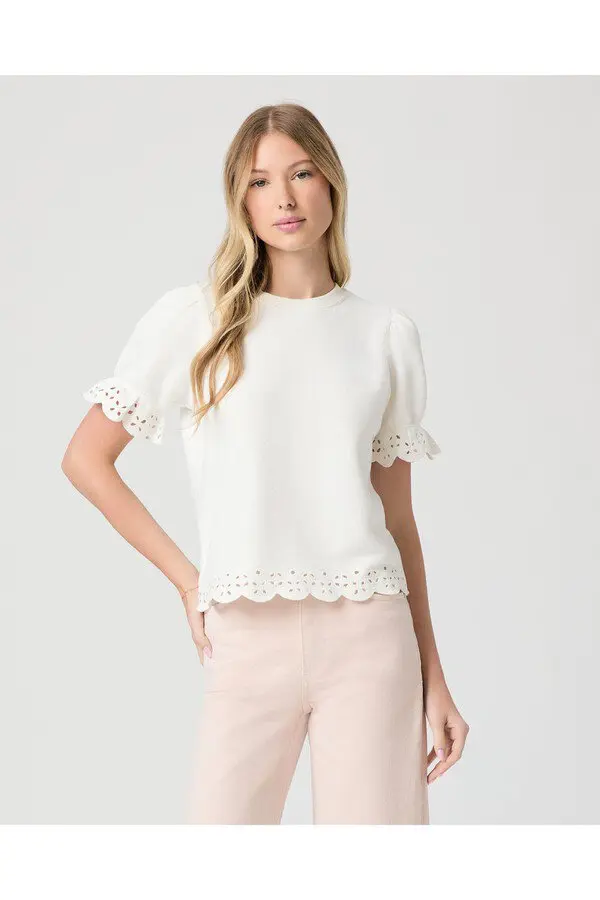Paige Ciabatta Top - Neutral