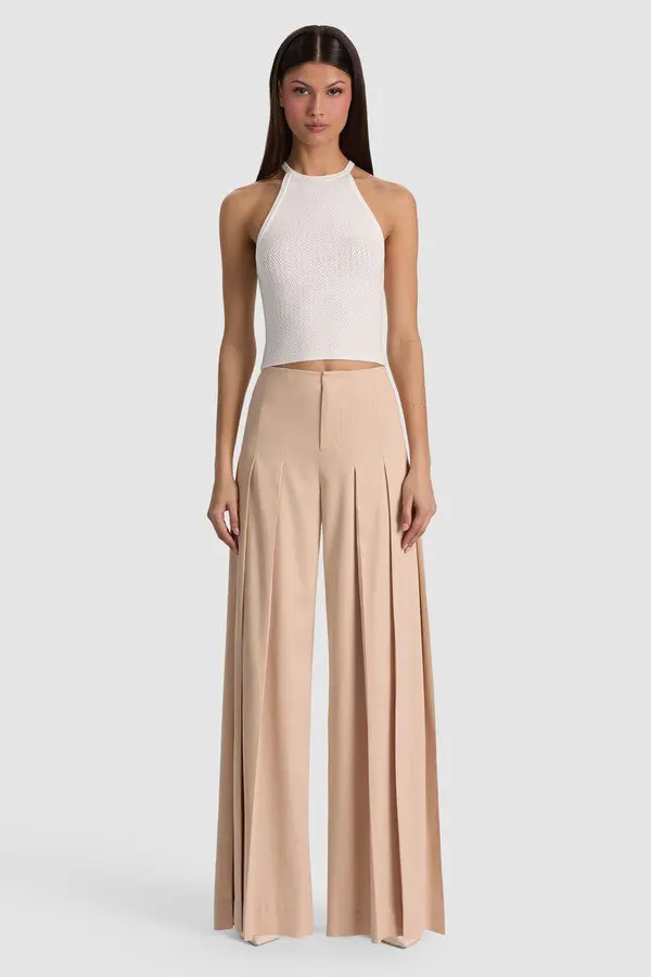 Alice + Olivia Ainslie Pleated Wide Leg Pants