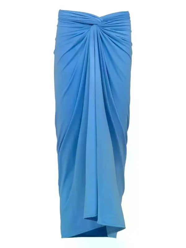LENNY NIEMEYER Knotted Canga Skirt - Blue