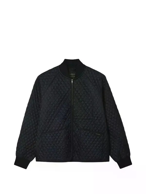 LAVENHAM Diamond-quilted Bomber Jacket - Black
