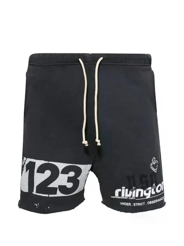 RIVINGTON ROI REBIS Membership Drawstring Shorts - Black