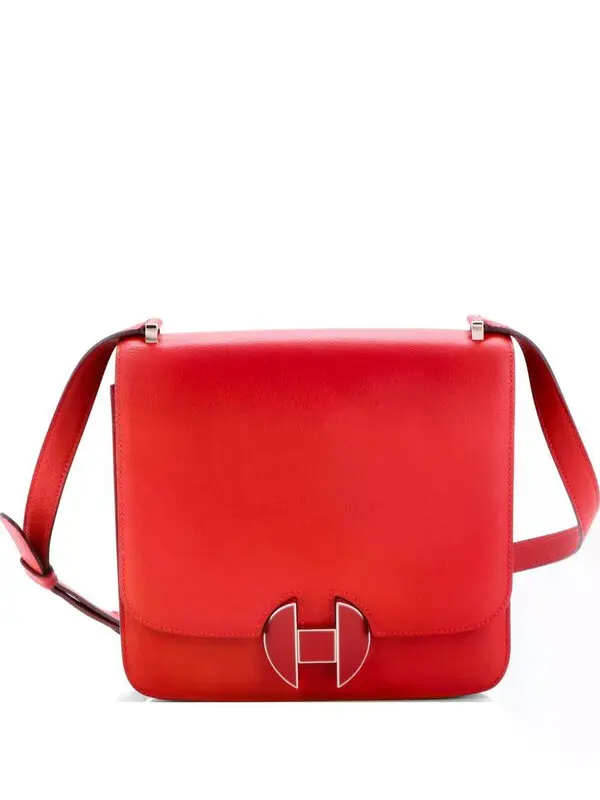 Hermès 2002 Evercolor 20 Shoulder Bag - Red