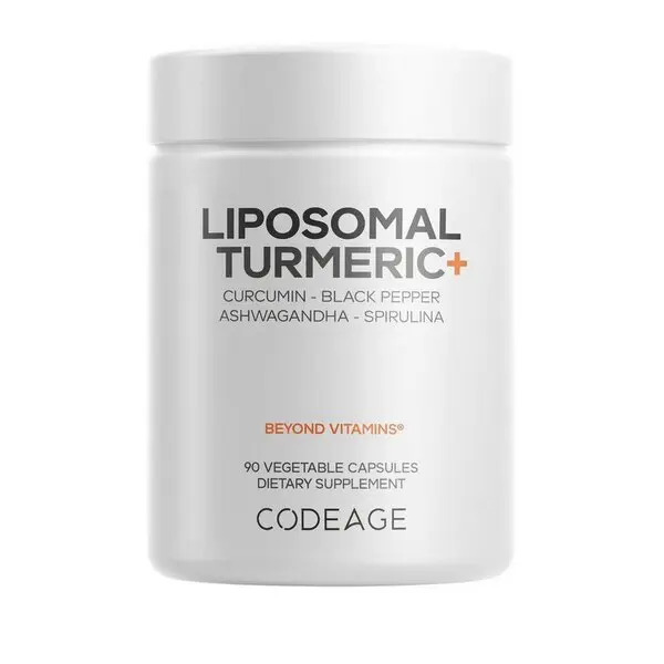 CODEAGE Liposomal Turmeric With Organic Fermented Botanicals - One-color