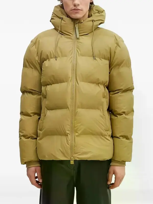Rains Alta Hooded Puffer Jacket - Green