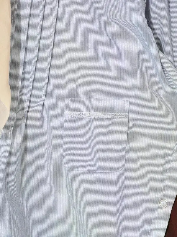 Undercover Pinstripe Ruffled Blouse