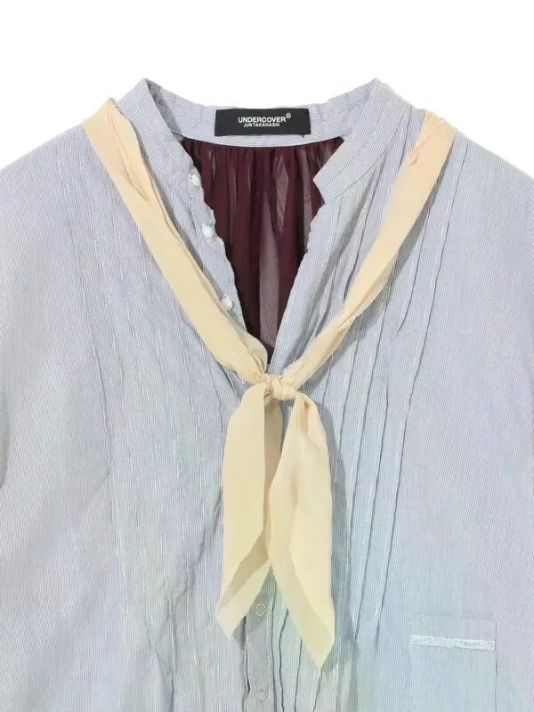 Undercover Pinstripe Ruffled Blouse