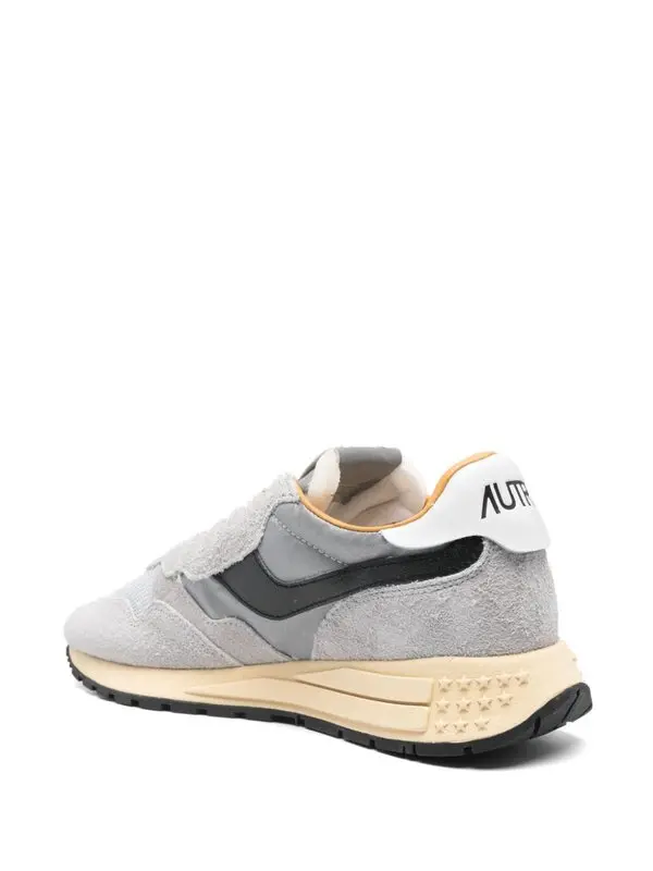 AUTRY Reelwind Low Leather Sneakers - Silver