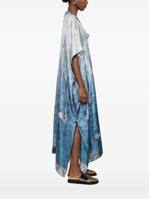 PIERRE-LOUIS MASCIA Printed Silk Kaftan