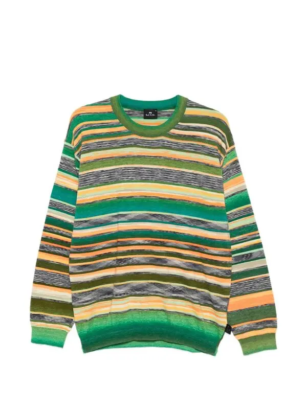 Paul Smith Striped Cotton Sweater - Green