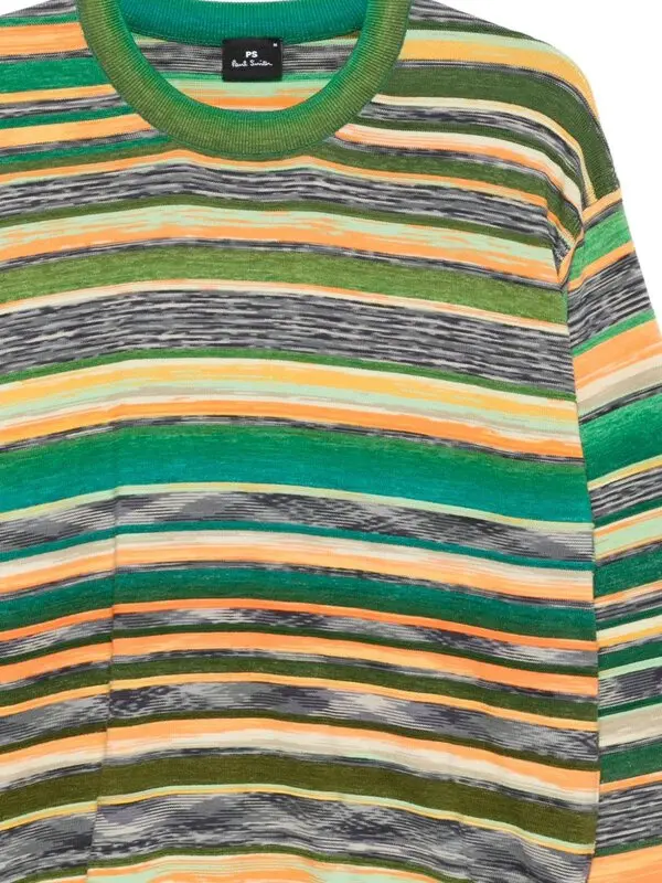Paul Smith Striped Cotton Sweater - Green