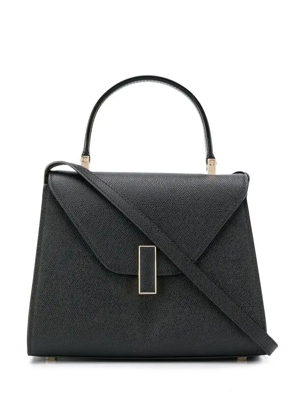 VALEXTRA Iside Mini Leather Handbag - Black