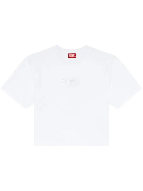 DIESEL® Cotton Boxy T-shirt - White