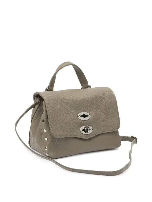 ZANELLATO Postina Daily Giorno Baby Leather Handbag - Grey