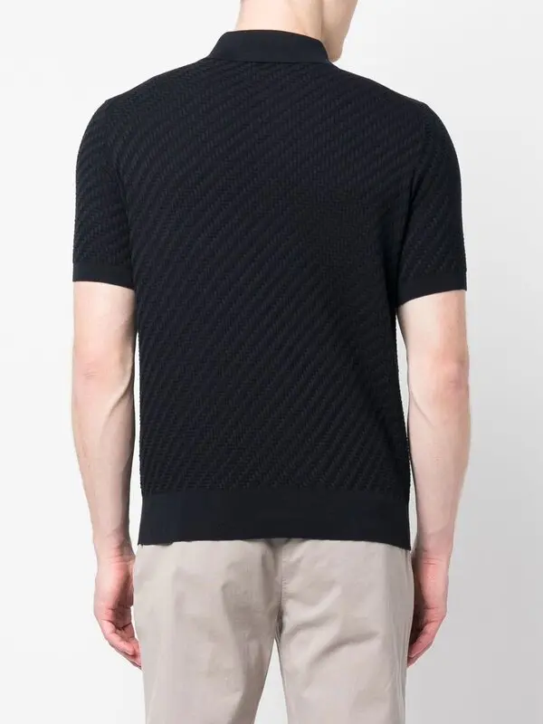 Brioni Cashmere And Cotton Blend Polo Shirt