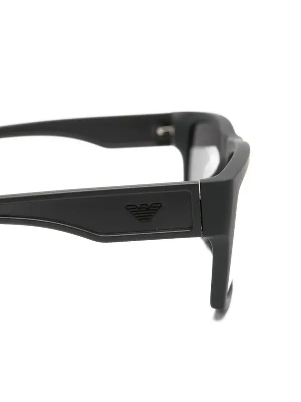 Emporio Armani Rectangle Sunglasses - Black