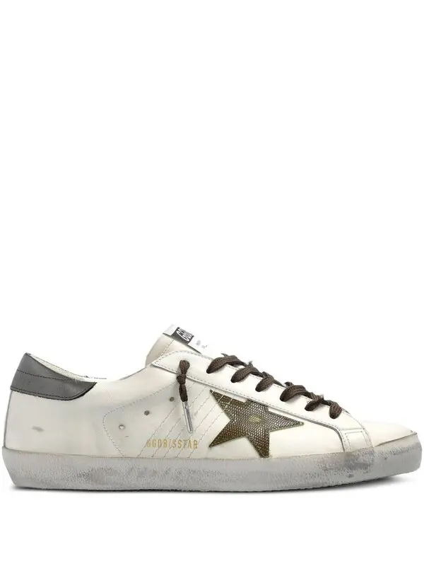 GOLDEN GOOSE Super-star Leather Sneakers - Green