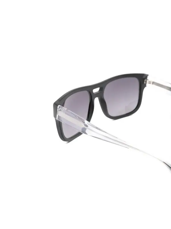 Emporio Armani Rectangle Frame Sunglasses - Black