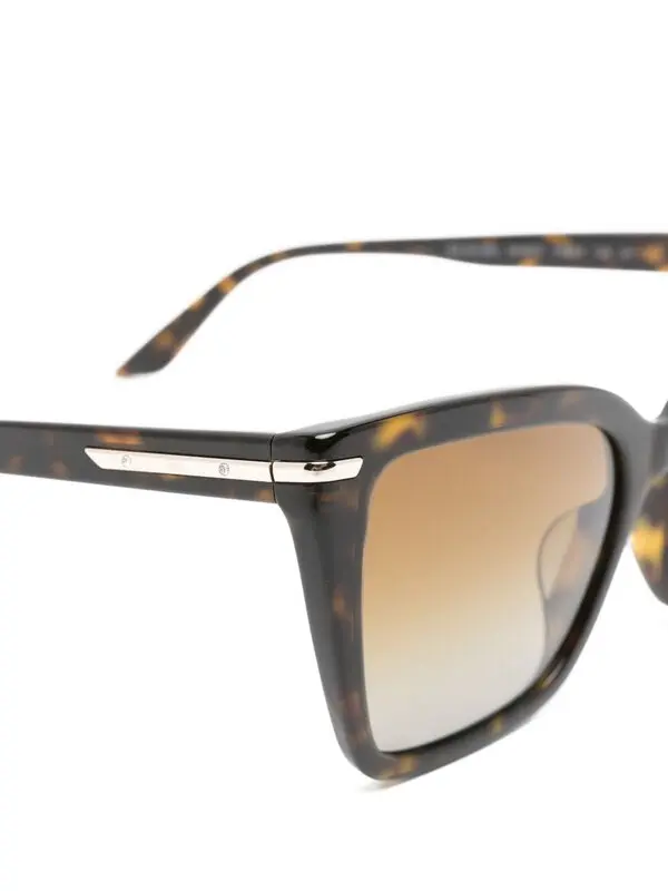 Emporio Armani Geometric Frame Sunglasses - Brown