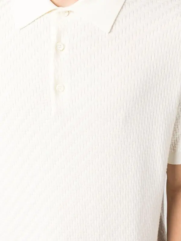Brioni Cashmere And Cotton Blend Polo Shirt