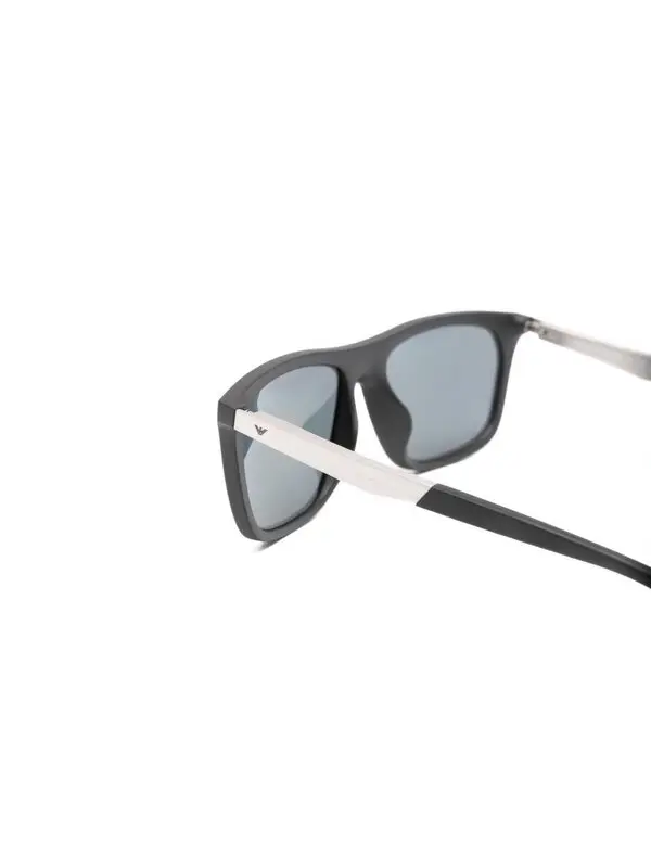 Emporio Armani Rectangle Sunglasses - Black