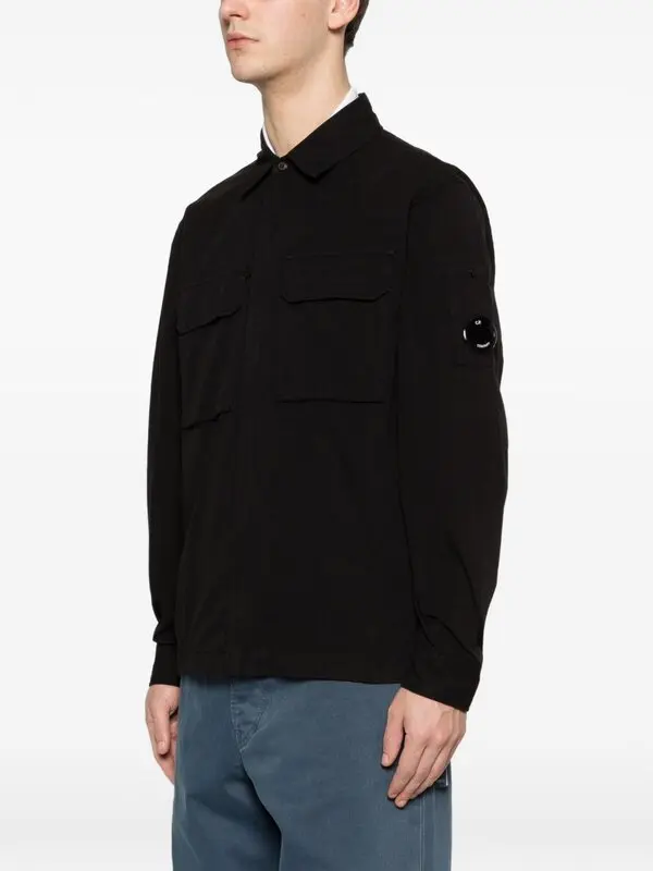 C.P. COMPANY Organic Cotton Overshirt - Black