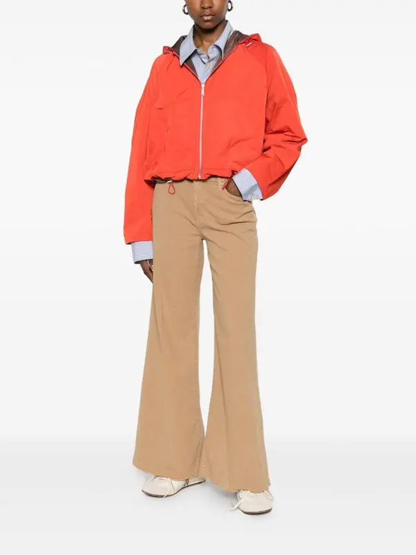 MOTHER Wide-leg Denim Jeans - Beige