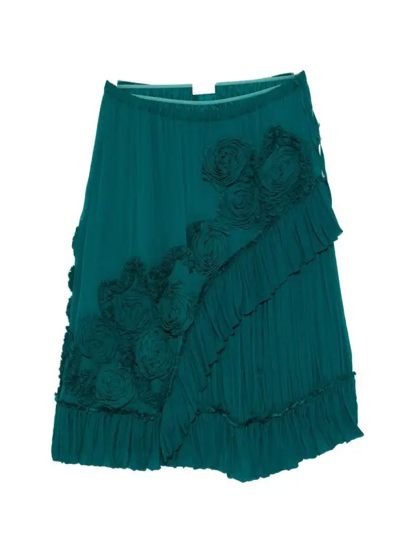 Dries Van Noten Midi Skirt - Blue