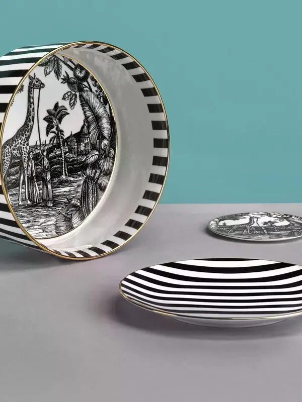 SIMONE GUIDARELLI HOME Sunset Safari Salad Bowl
