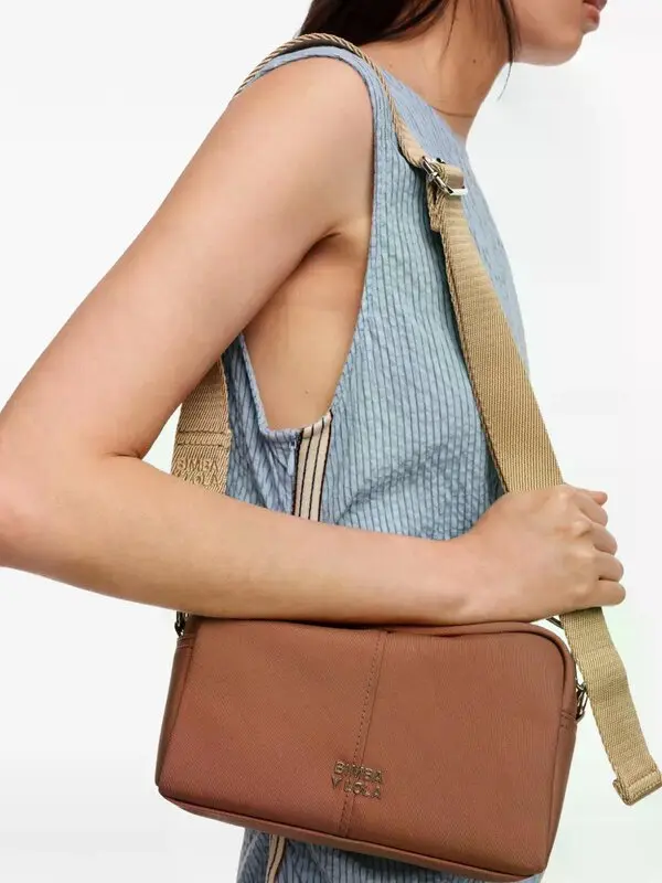 Bimba Y Lola Logo Strap Cross Body Bag - Brown