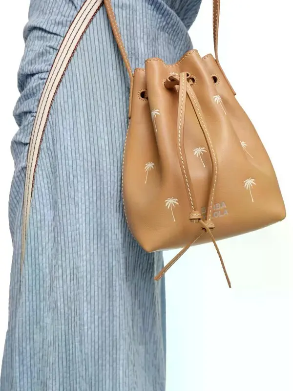 Bimba Y Lola Palm Print Mini Bag - Neutrals