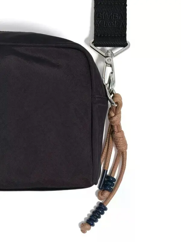 Bimba Y Lola Zip Charm Crossbody Bag - Black