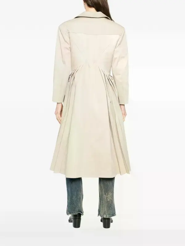 BONBOM Pleated Coat