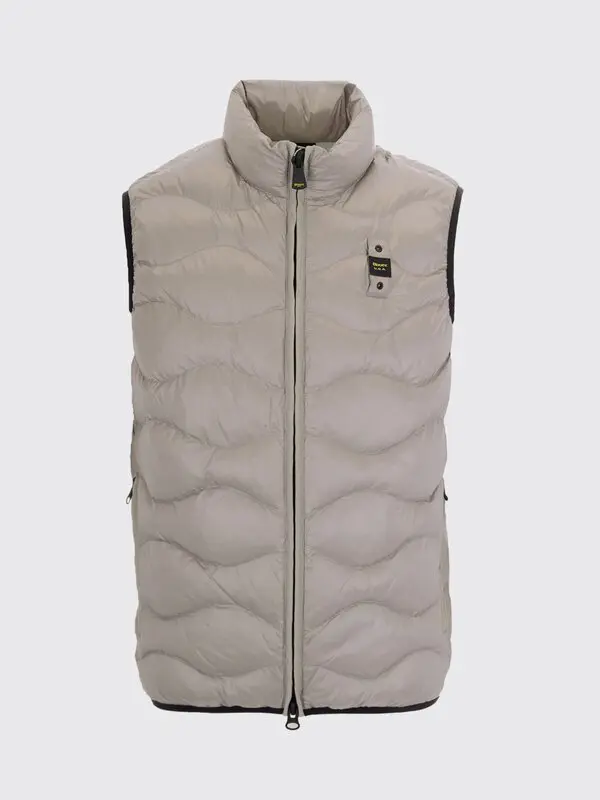 BLAUER. Quilted And Padded Technical Waistcoat - Grey