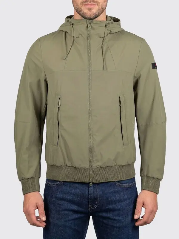 Peuterey Hooded Nylon Zip-up Jacket - Green