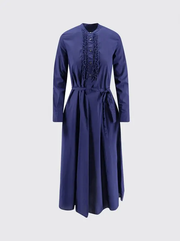 Aspesi Cotton Ruffled Shirtdress