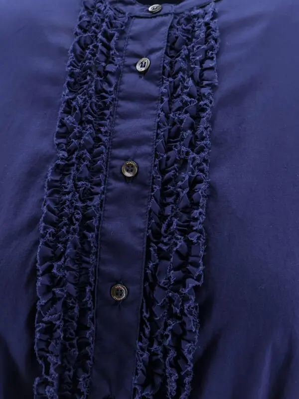 Aspesi Cotton Ruffled Shirtdress