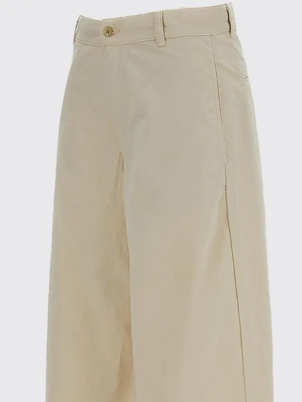 Polo Ralph Lauren Cotton Wide Leg Trousers - Beige