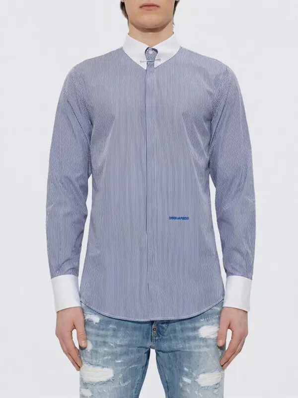 Dsquared2 Striped Cotton Shirt
