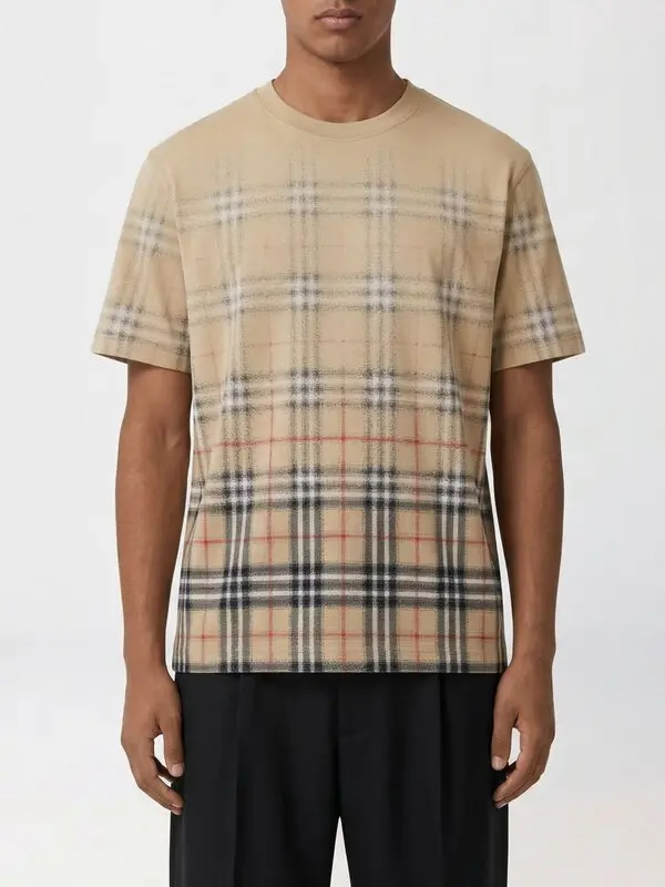 Burberry Gradient Check Cotton T-shirt