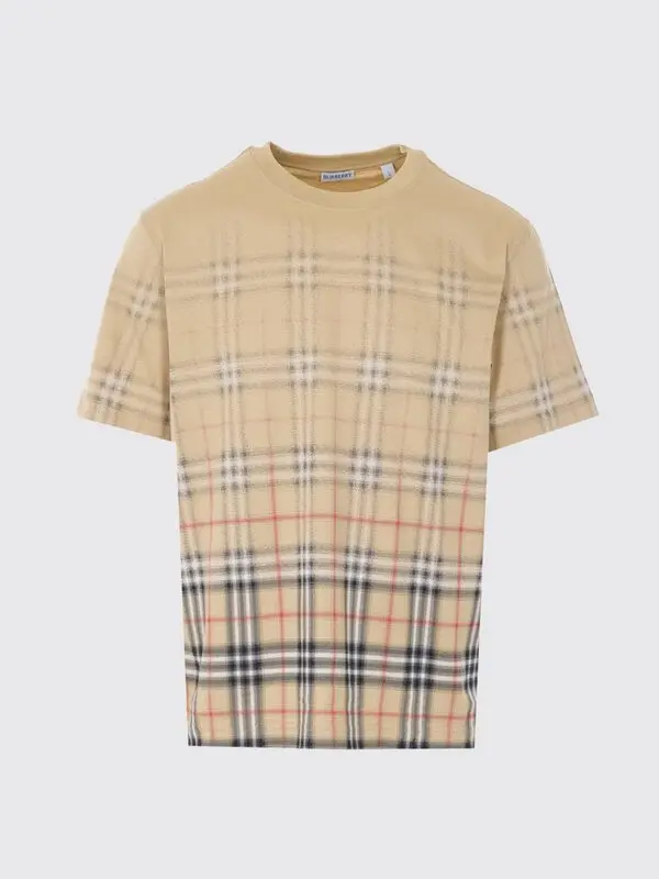 Burberry Gradient Check Cotton T-shirt