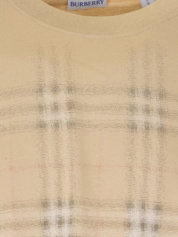 Burberry Gradient Check Cotton T-shirt