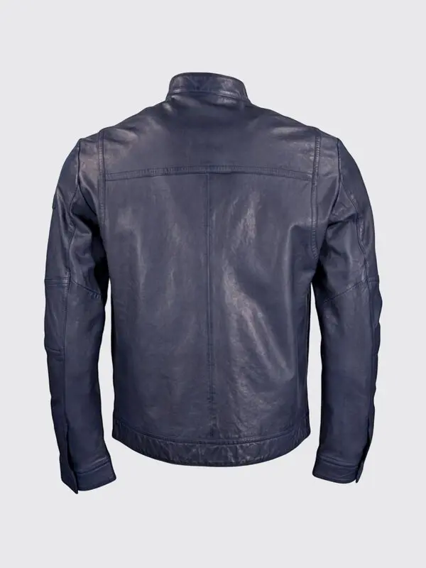 Peuterey Leather Jacket - Blue