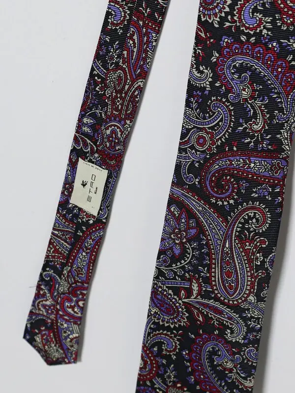 Etro Printed Neck Tie - Blue