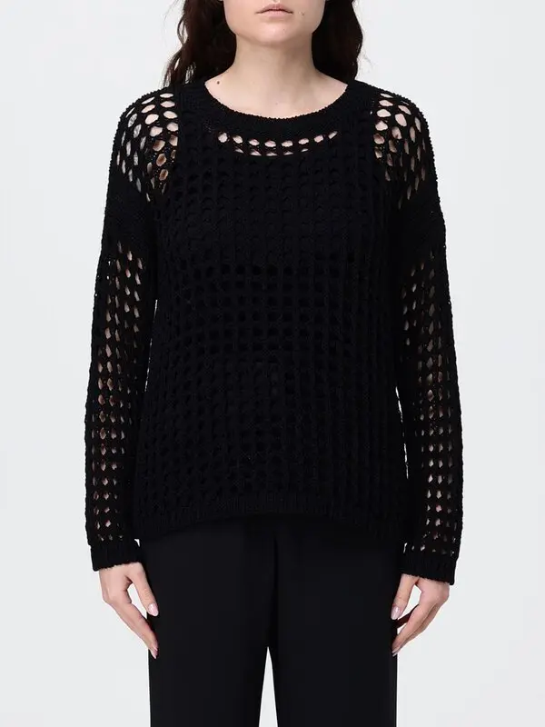 Max Mara Open Knit Sweater - Black